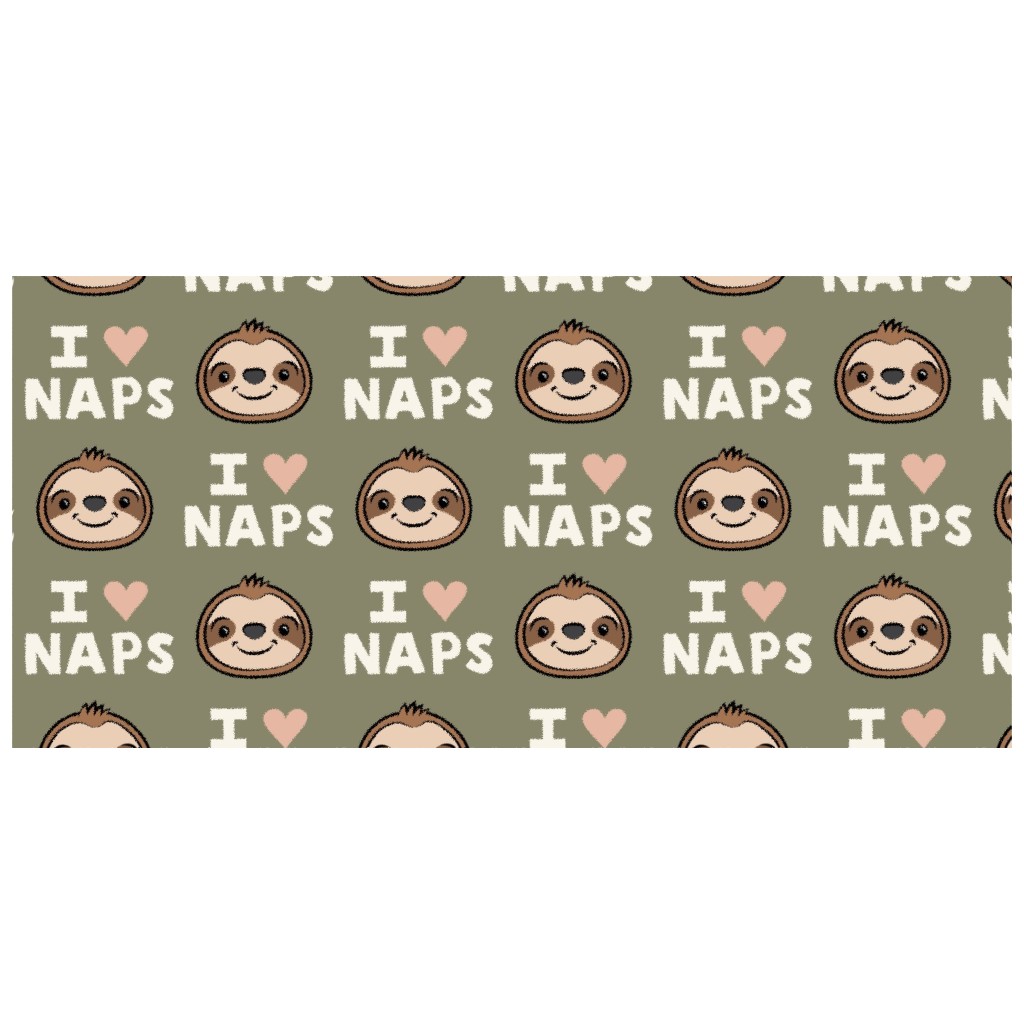 I Heart Naps - Cute Sloths - Olive Green Acrylic Tumbler with Straw ...