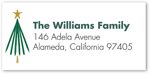 Green Address Labels | Shutterfly
