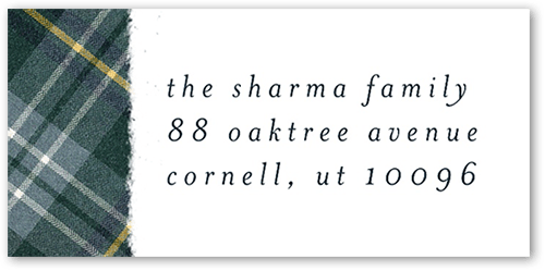 Plaid Photo Frame Address Label by Petite Lemon | Shutterfly