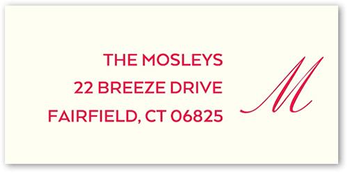 Classic Flourish Script Address Label by Kelli Hall | Shutterfly