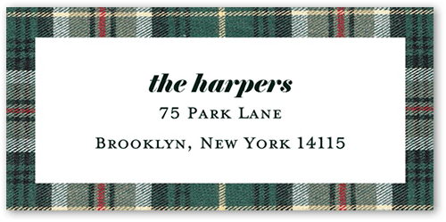 Fabric Background Address Label by Float Paperie | Shutterfly