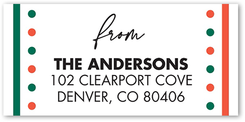 Brushed Fun Frames Address Label by Yours Truly | Shutterfly