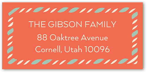 Orange Address Labels | Shutterfly
