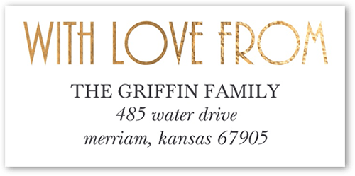 Two Tone Joy Address Label by Yours Truly | Shutterfly