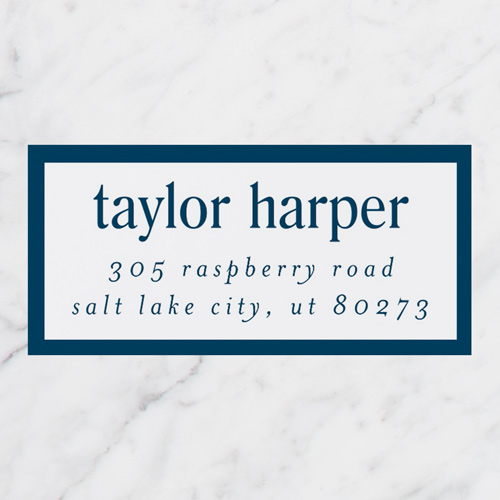 Modest Frame Address Label by Yours Truly | Shutterfly
