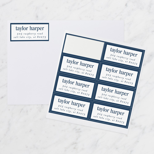 Modest Frame Address Label by Yours Truly | Shutterfly