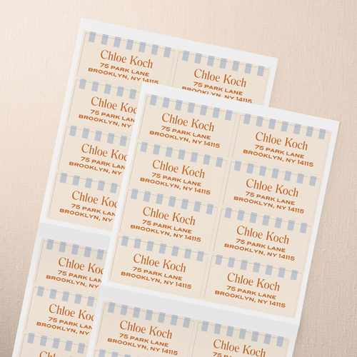 Pinstripe Passion Address Label by Yours Truly | Shutterfly