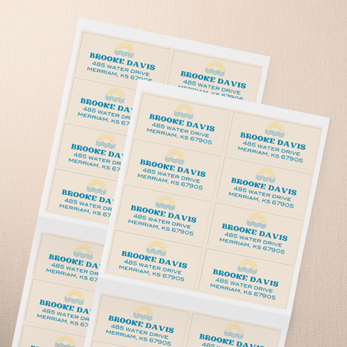 Sunny Seascape Address Label by Yours Truly | Shutterfly