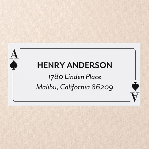 Spectacular Spades Address Label by Blonde Designs | Shutterfly