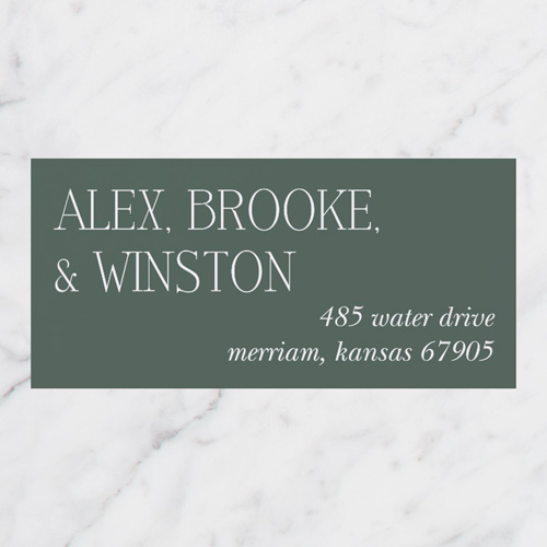 Overlay Names Address Label by Yours Truly | Shutterfly