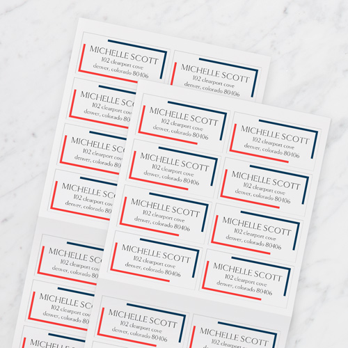 Decorative Duo Address Label by Yours Truly | Shutterfly
