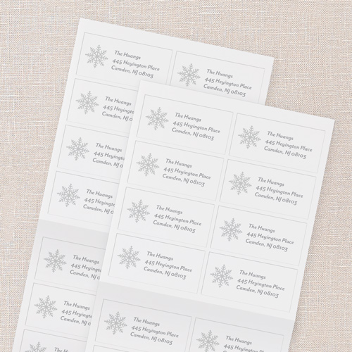 Snowflake Splendor Address Label by Yours Truly | Shutterfly