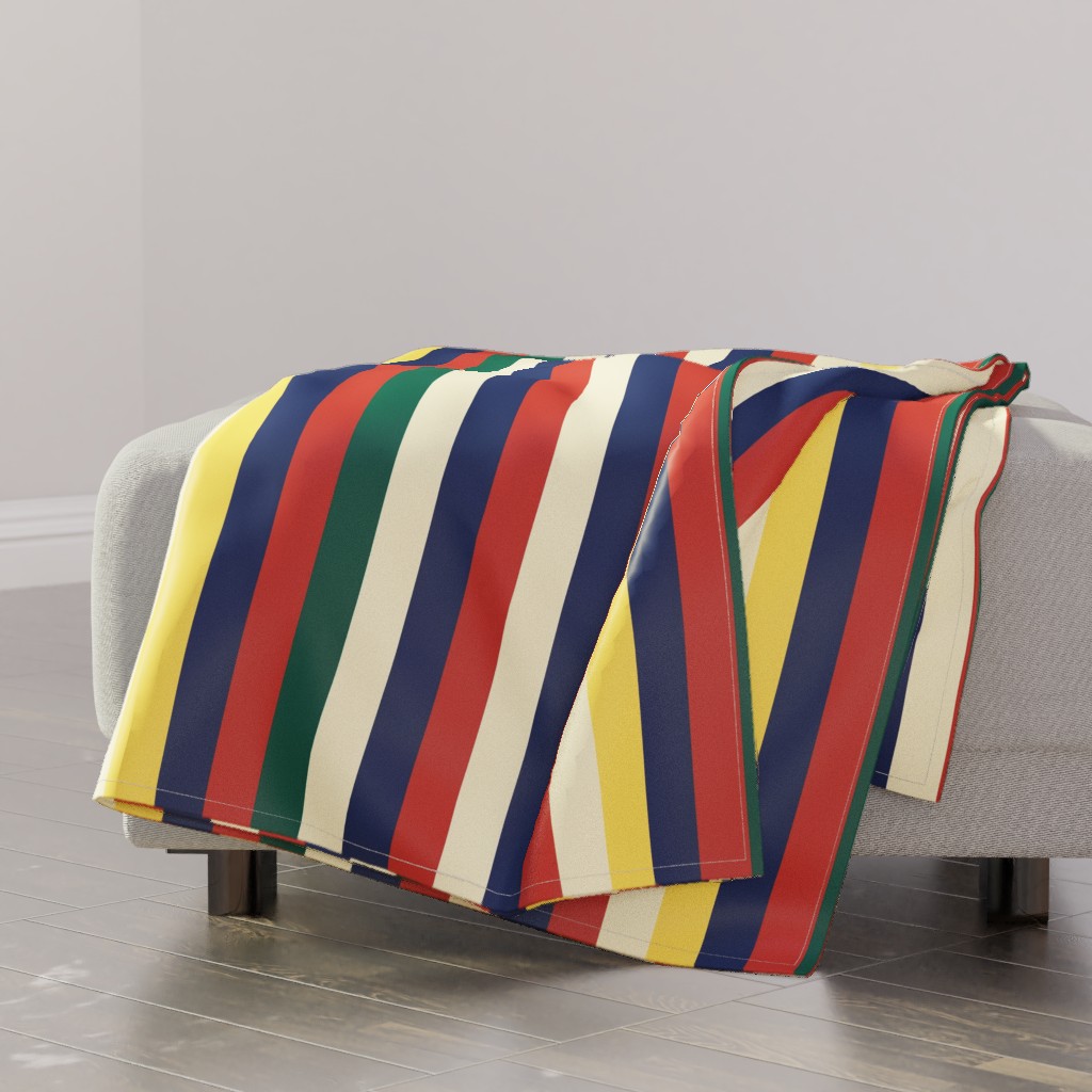 Camping Stripe Vertical - Multi Blanket | Shutterfly