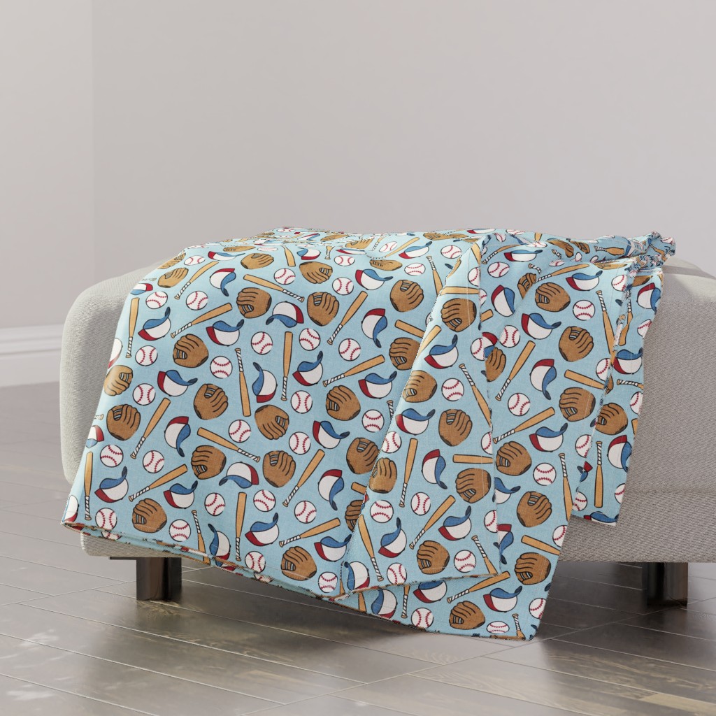 Baseball Bats Mits and Balls Blanket | Shutterfly