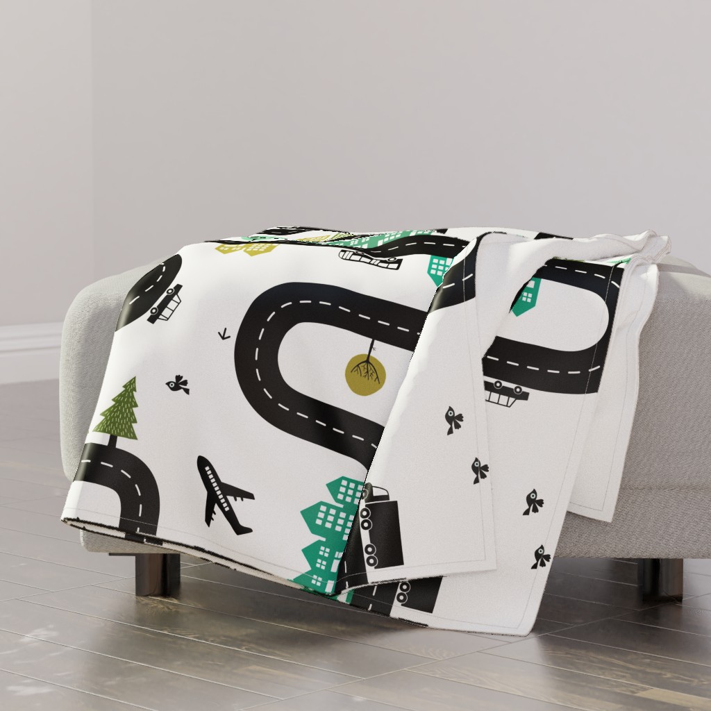 Road Map - White Blanket | Shutterfly