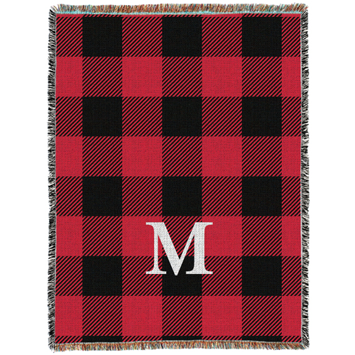 Terracotta Palms Custom Text Woven Photo Blanket | Home Décor| | Shutterfly