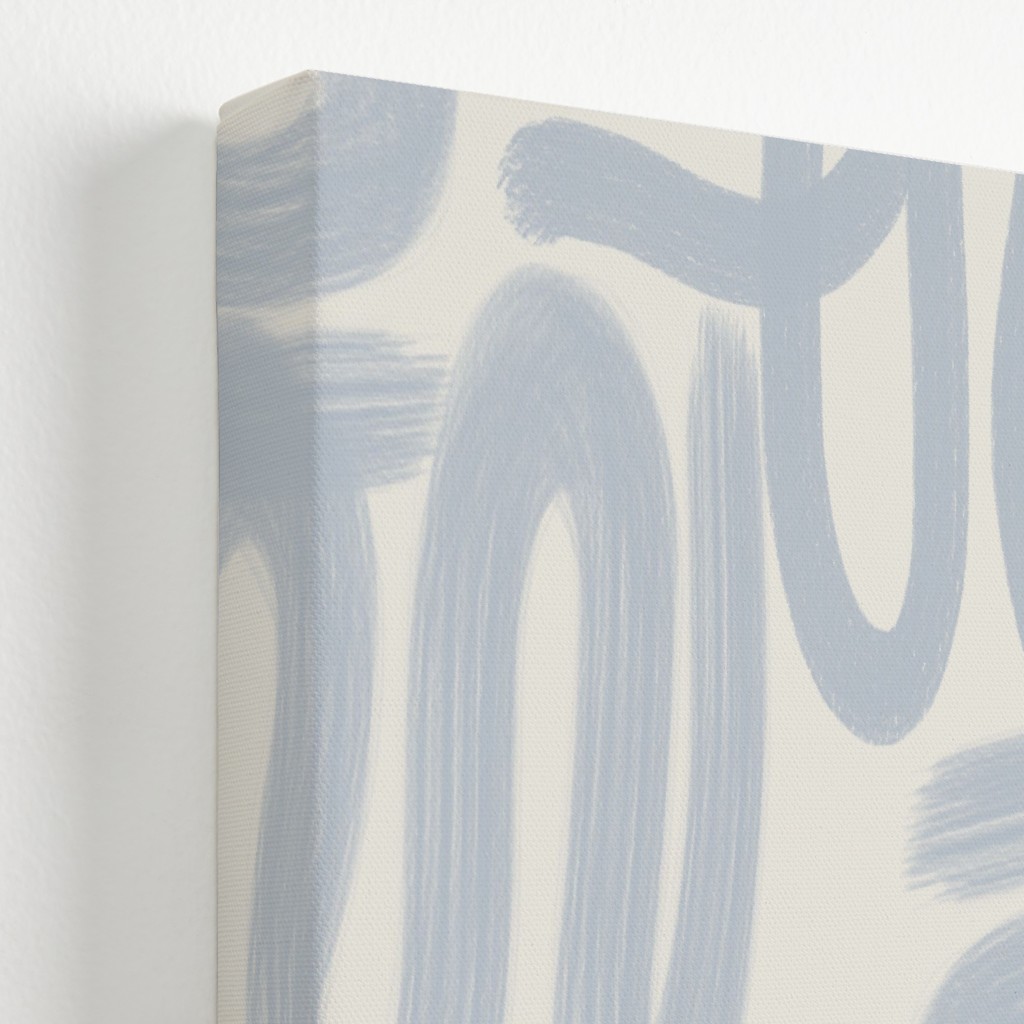 Squiggle - Blue and Cream Wall Art | Shutterfly