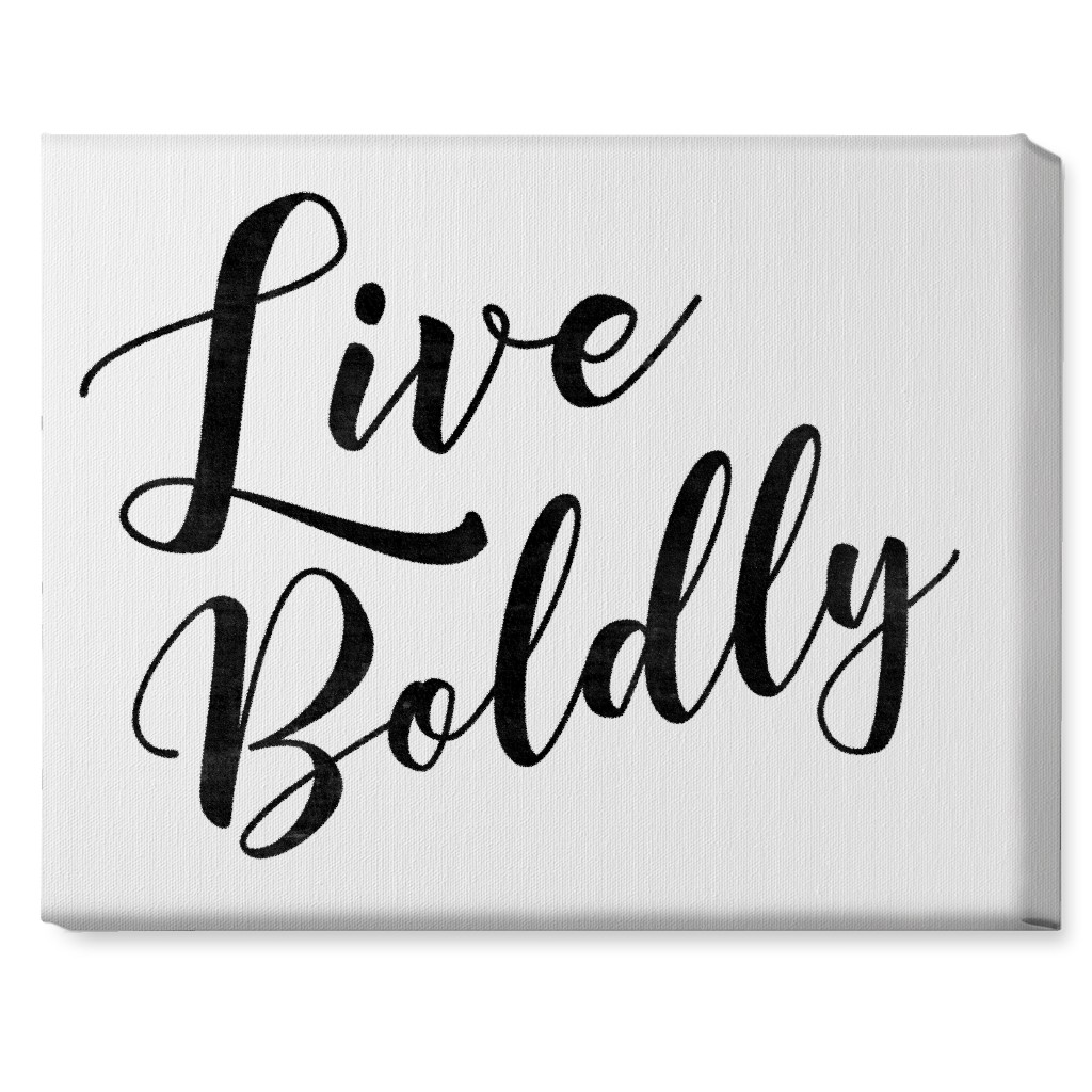 Live Boldly - Neutral Canvas Print | Shutterfly