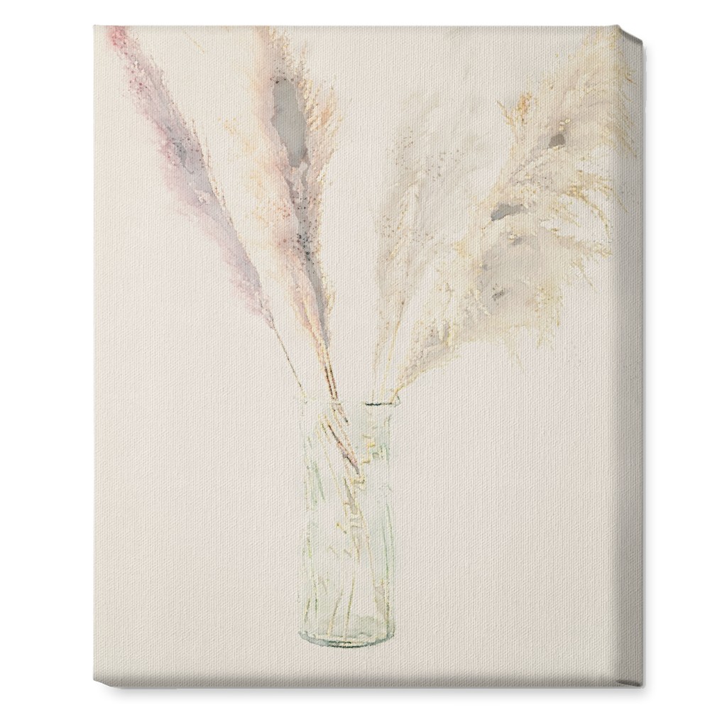 Pampas Grass Watercolor - Neutral Canvas Print | Shutterfly