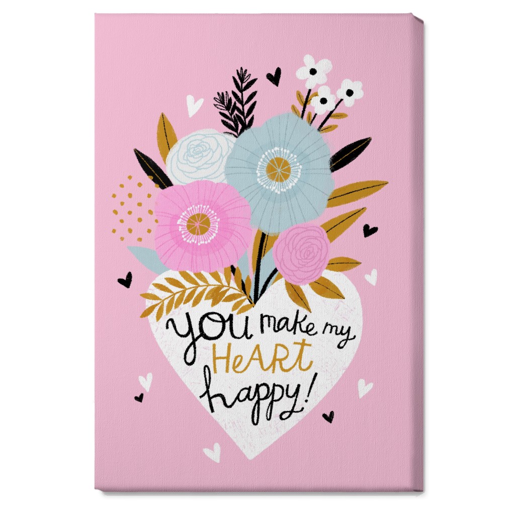 You Make My Heart Happy - Pink Wall Art | Shutterfly