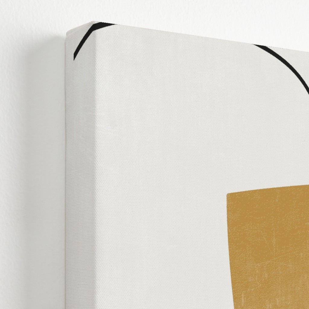 Abstract Leaf Stack - Terracotta and Ivory Canvas Print | Shutterfly