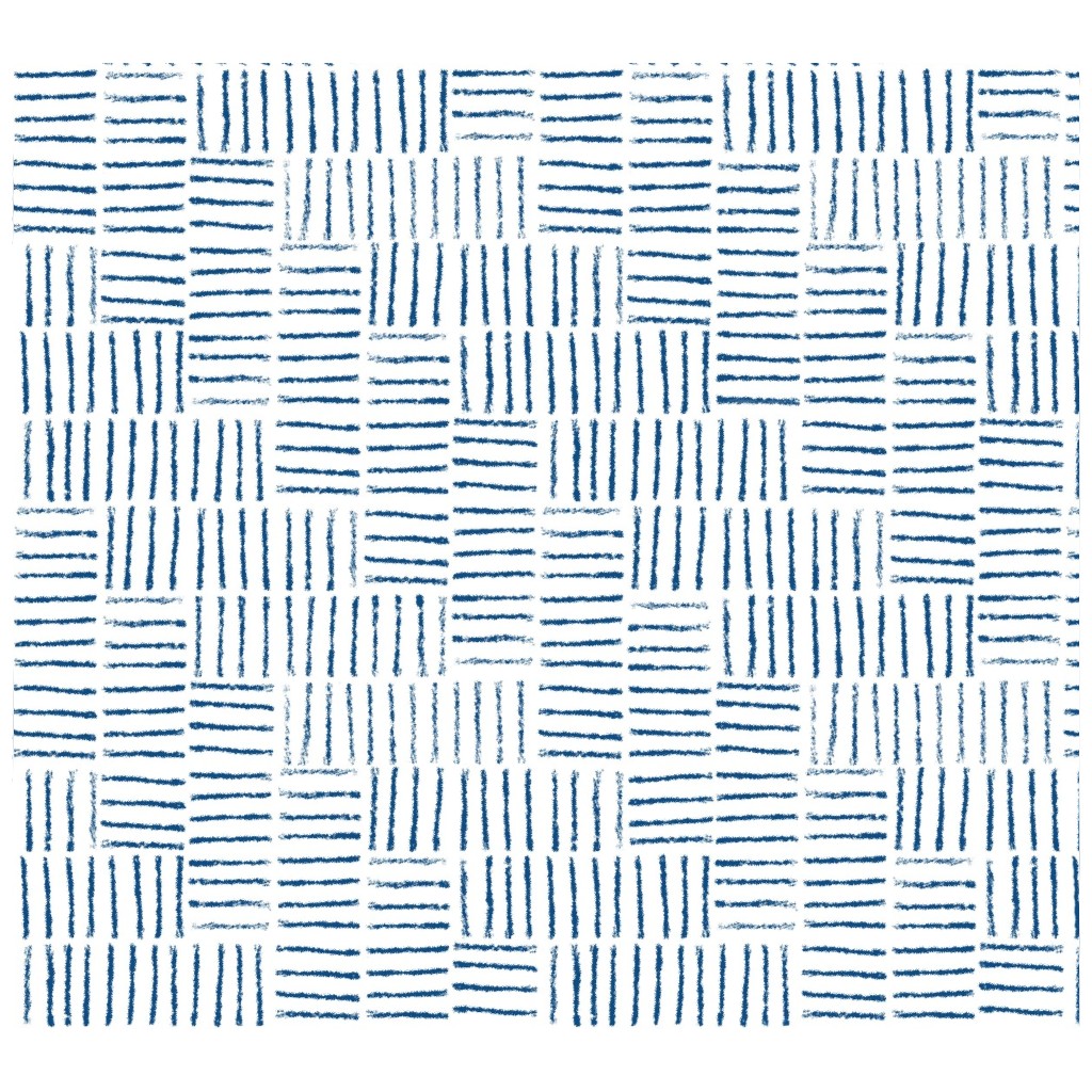 Herringbone String - White & Classic Blue Stainless Mug | Shutterfly