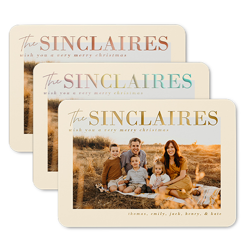 Painted Confetti Party 5x7 Personalized Foil Card by Yours Truly ...