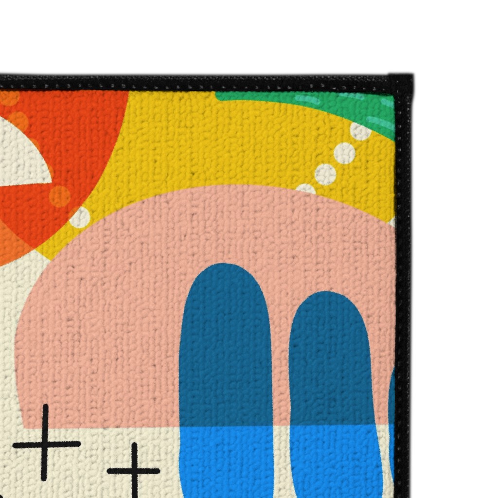 Abstract Shapes Modern Art Collage Door Mat | Shutterfly