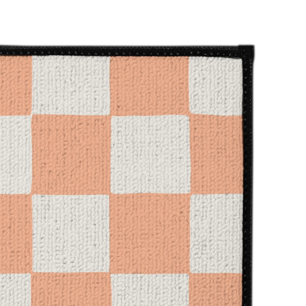 Retro Checker Checkerboard Door Mat | Shutterfly