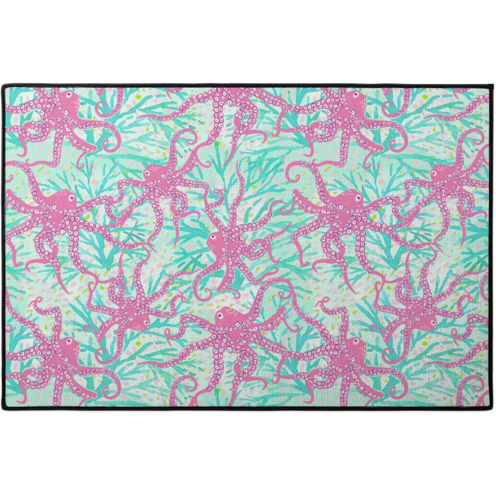 Oceana - Pink and Teal Door Mat | Shutterfly