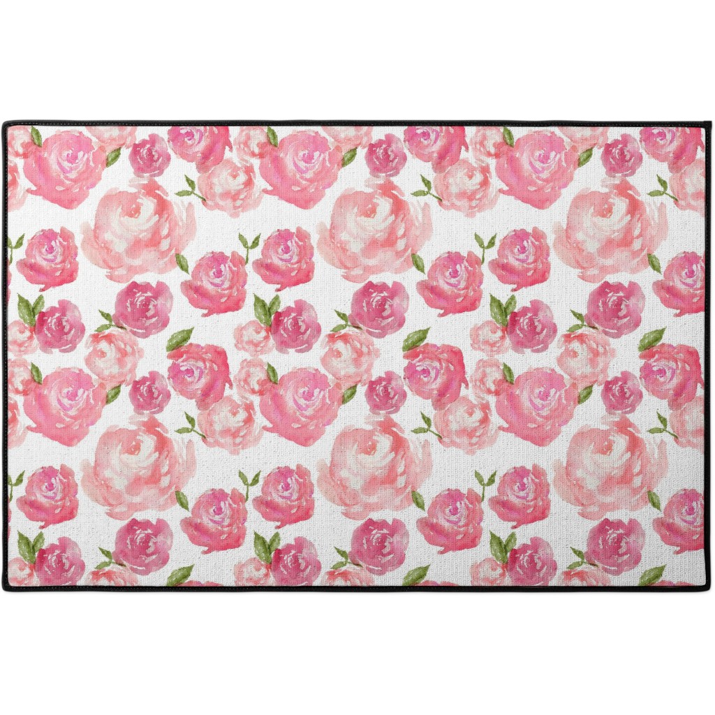 Watercolor Floral Door Mat | Shutterfly
