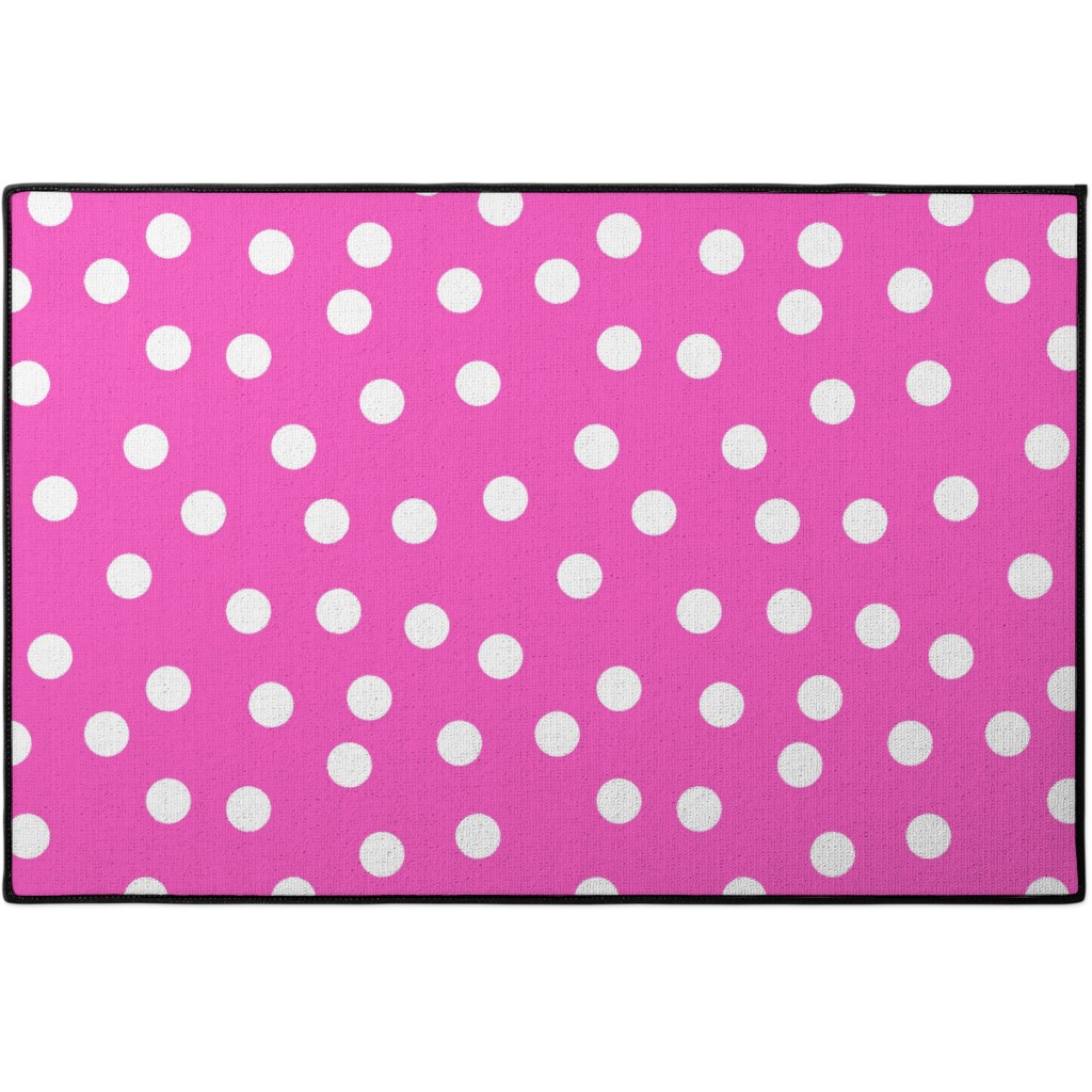 Polka Dot Scatter - Pink Door Mat | Shutterfly