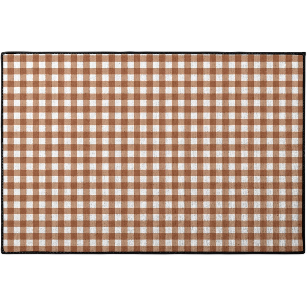 Gingham Plaid Check Door Mat | Shutterfly