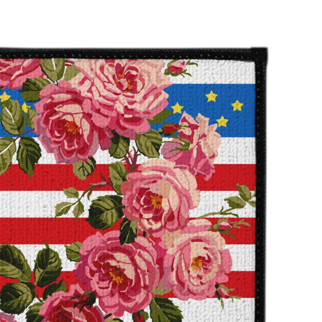Americana Summer Roses - Multi Door Mat | Shutterfly