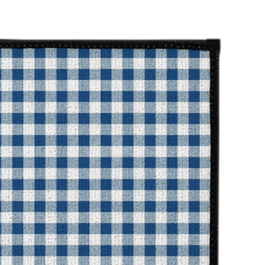 Classic Gingham - Blue Door Mat | Shutterfly