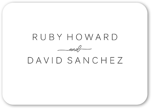 Cursive Style Enclosure Card by Yours Truly | Shutterfly