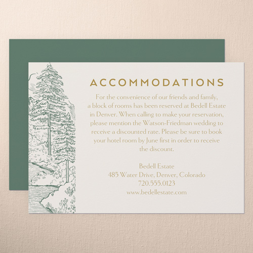 Alpine Affection Enclosure Card by Yours Truly | Shutterfly