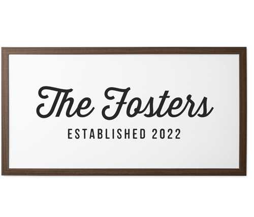 Family Name Est Farmhouse Sign by Shutterfly | Shutterfly