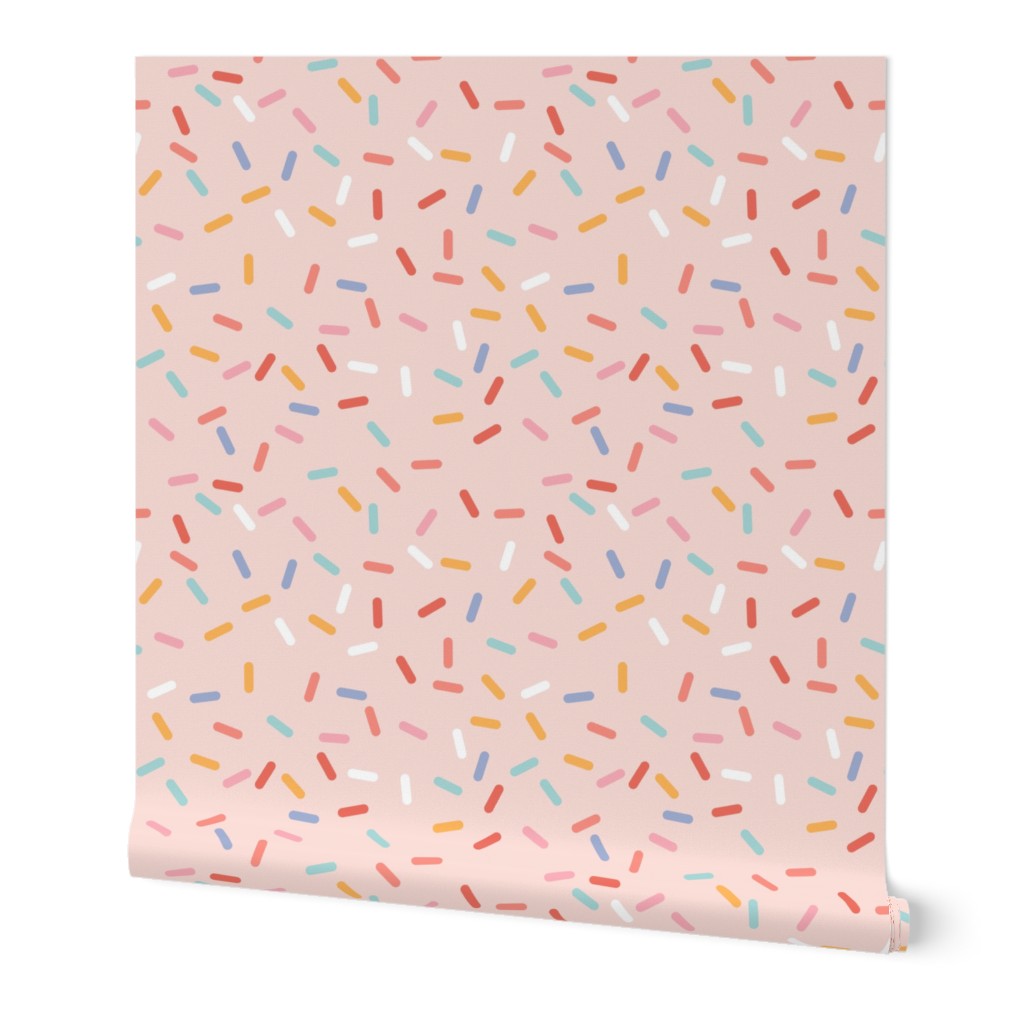 Sprinkles - Multi on Pink Wallpaper | Shutterfly
