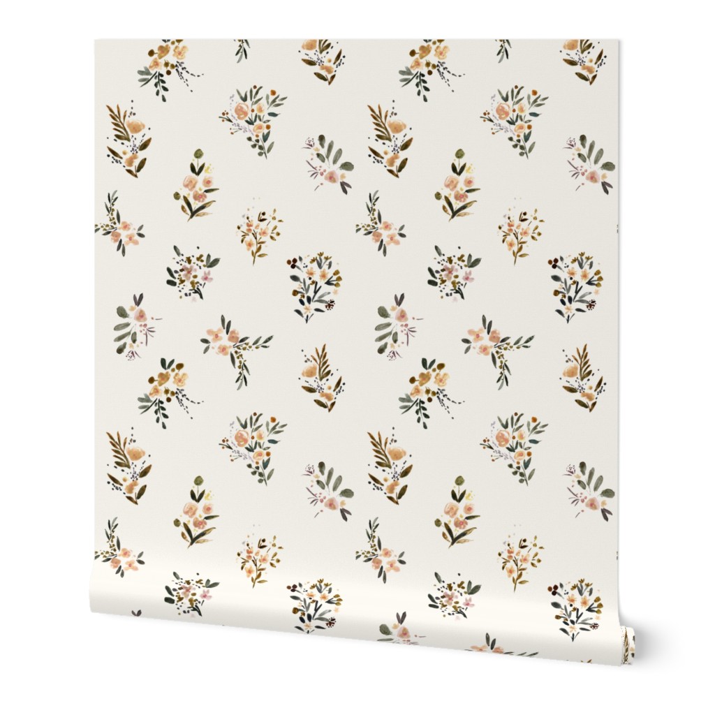 Meadow Floral - Neutral Wallpaper | Shutterfly