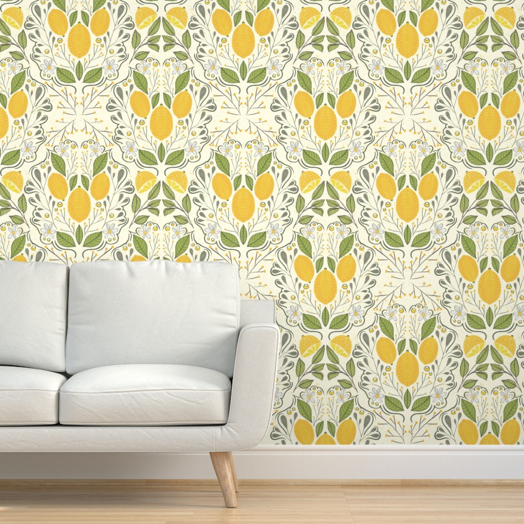 Lemon Drop - Yellow Wallpaper | Shutterfly