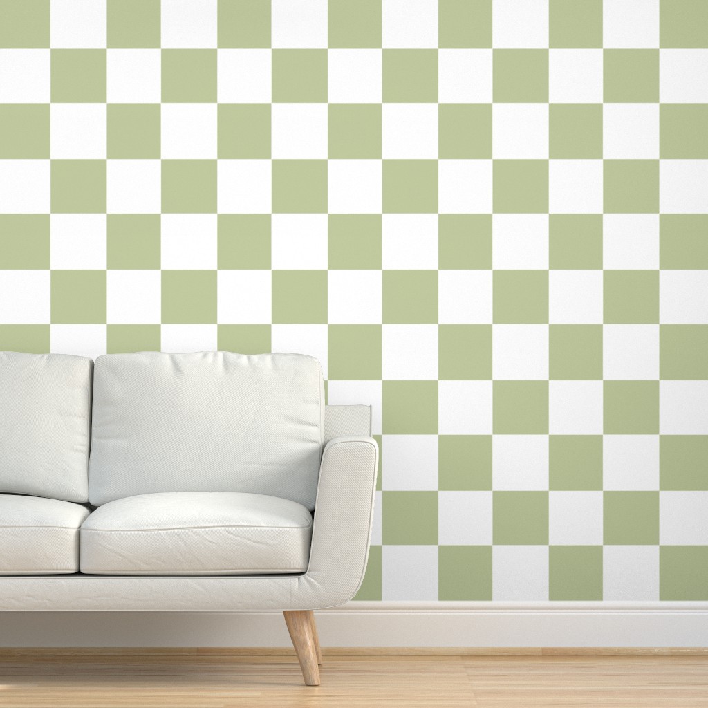 Checker - Pistachio Green Wallpaper | Shutterfly