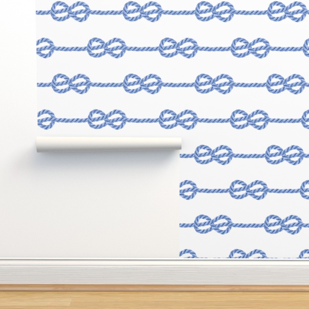 Nautical Rope Knots - Blue Wallpaper | Shutterfly