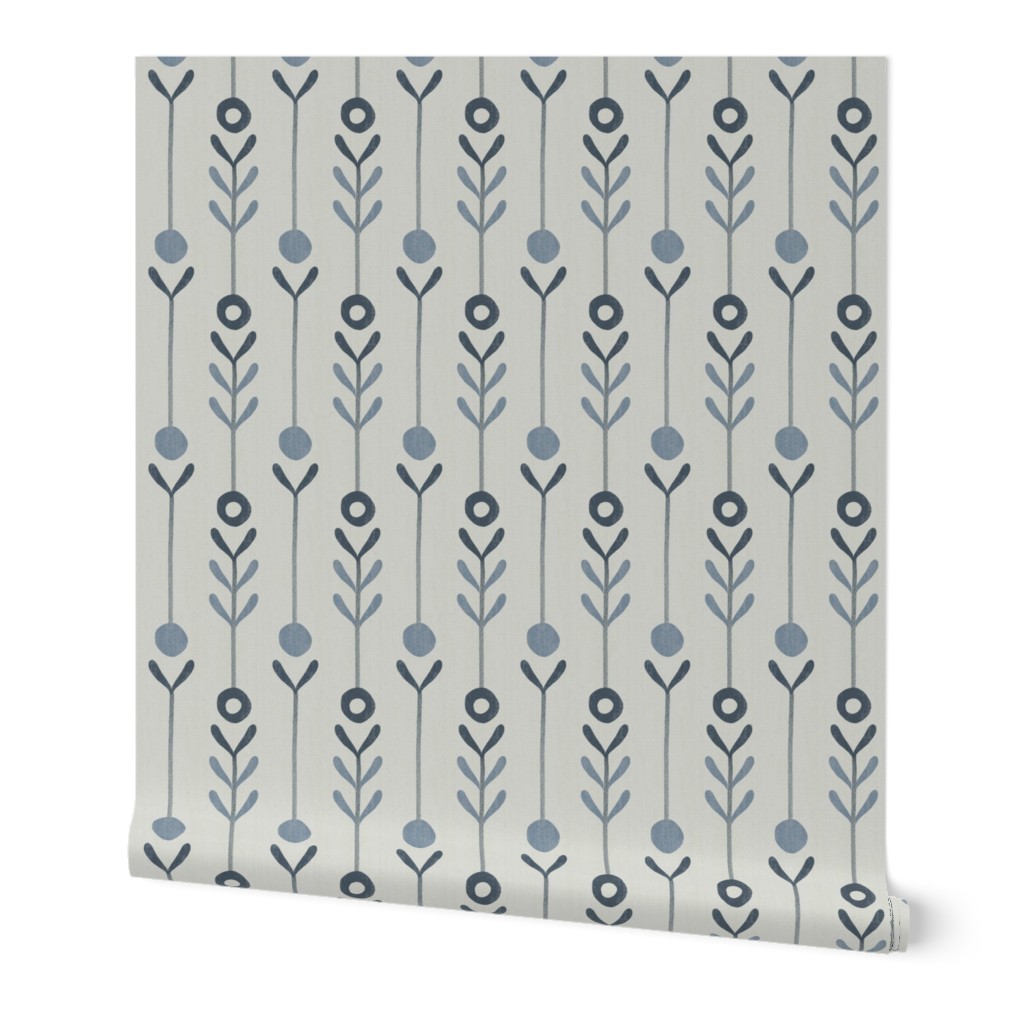 Farmhouse Flowers - Blue Wallpaper | Shutterfly