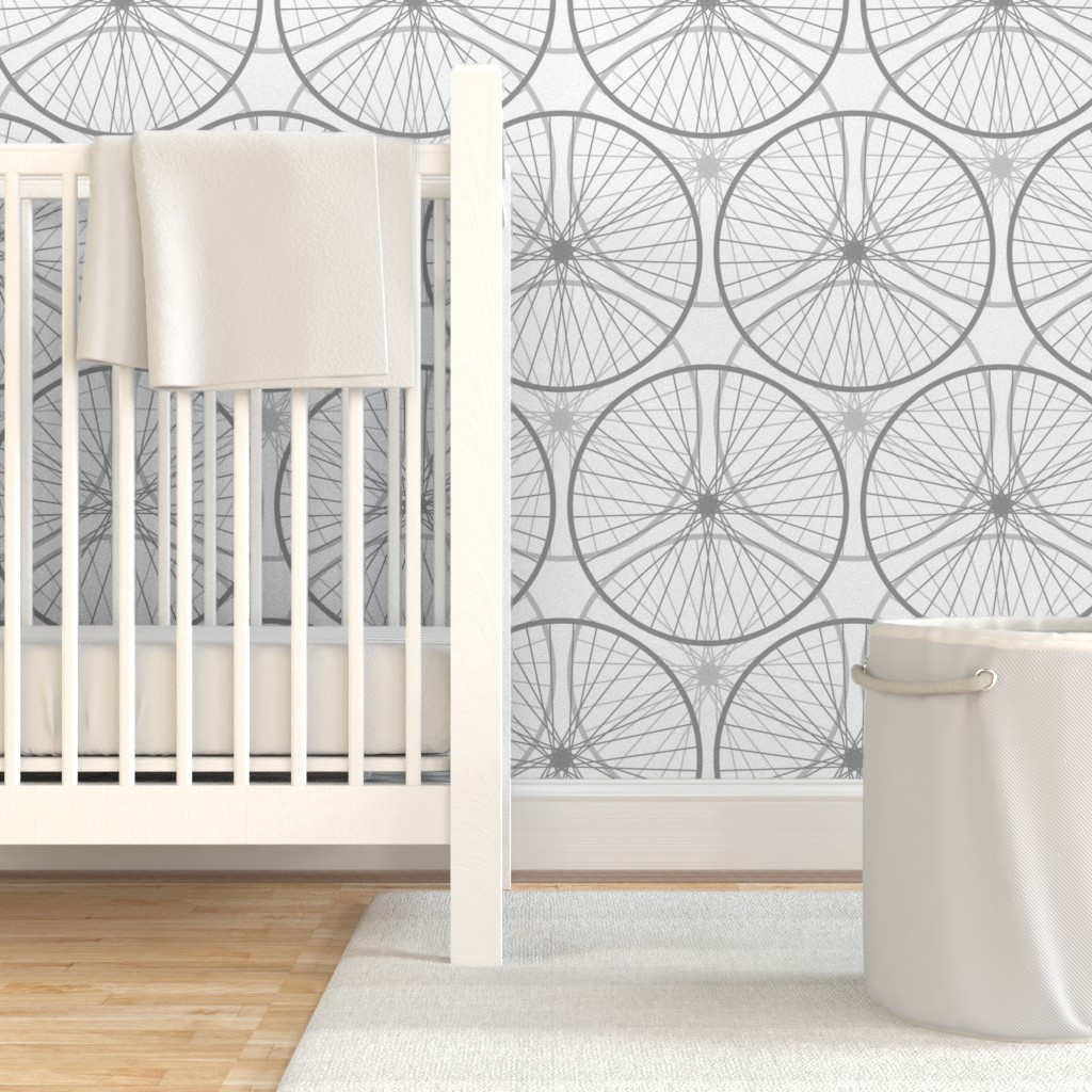 the Wheels on the Bike - Neutral Wallpaper | Shutterfly