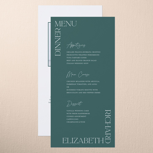 All Around 4x8 Wedding Menu by Sarah Hawkins Designs | Shutterfly