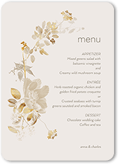 Wedding Menu Cards | Wedding Menus | Shutterfly