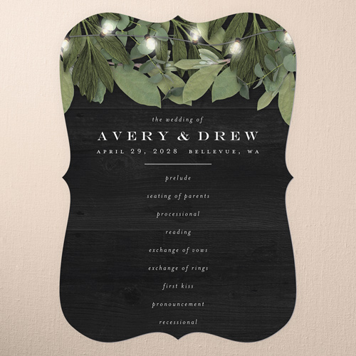 Black Wedding Programs | Shutterfly