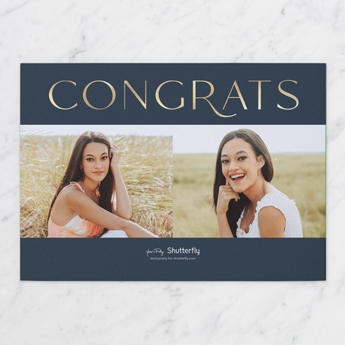 Graceful Grad 5x7 Gate Fold Card by Yours Truly | Shutterfly