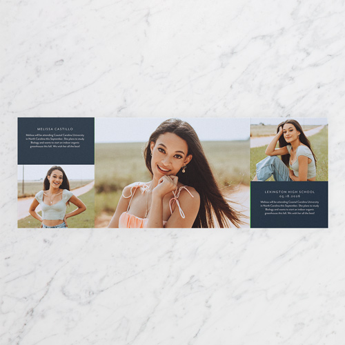 Graceful Grad 5x7 Gate Fold Card by Yours Truly | Shutterfly